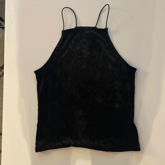 Divided | Tops | Velvety Black Strappy Tank | Poshmark